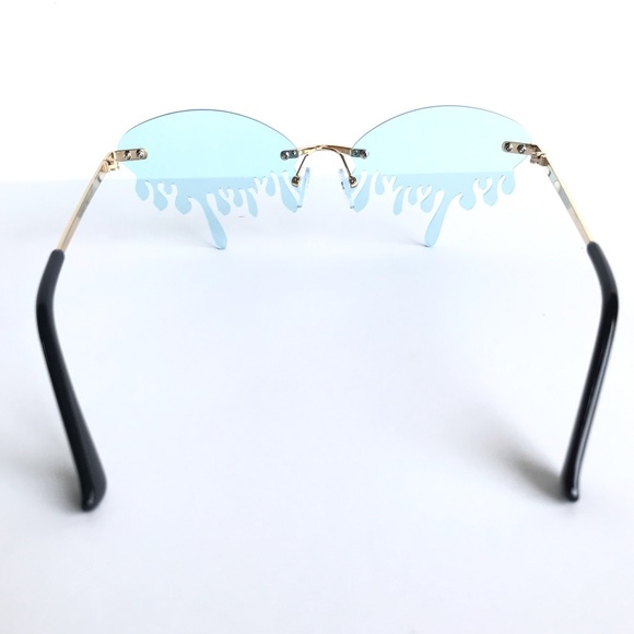 Accessories | Drip Sunglasses Blue Party Costume Glasses | Poshmark